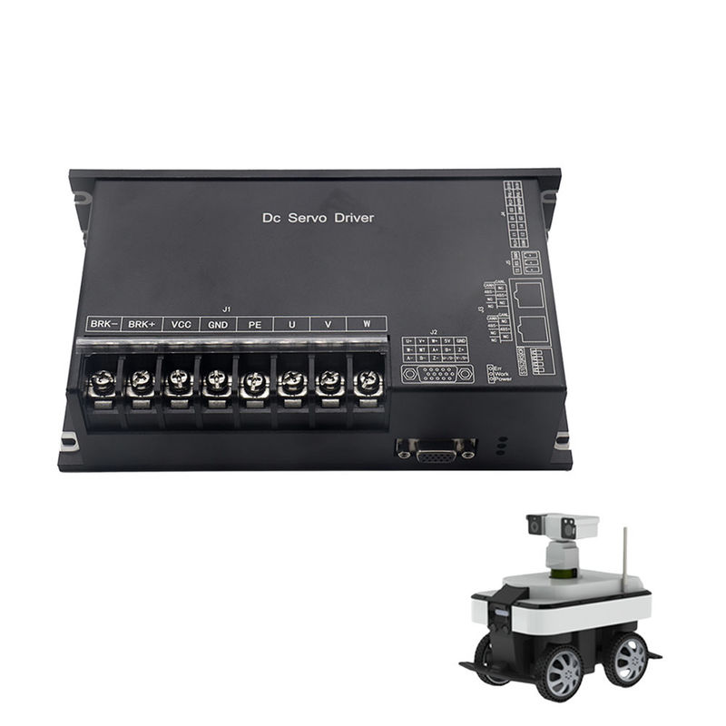Pulse / Analog Input 60a Output Dc Servo Motor Driver For Agv Robot