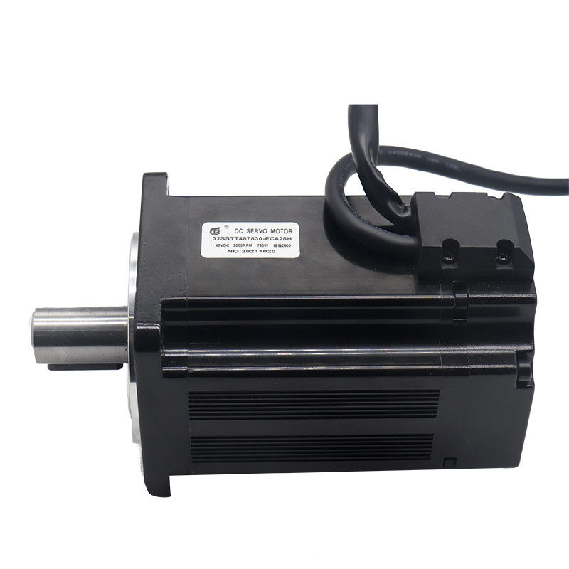Round Shaft 48v Dc Servo Motor Rated Current 20a For Agv Robot