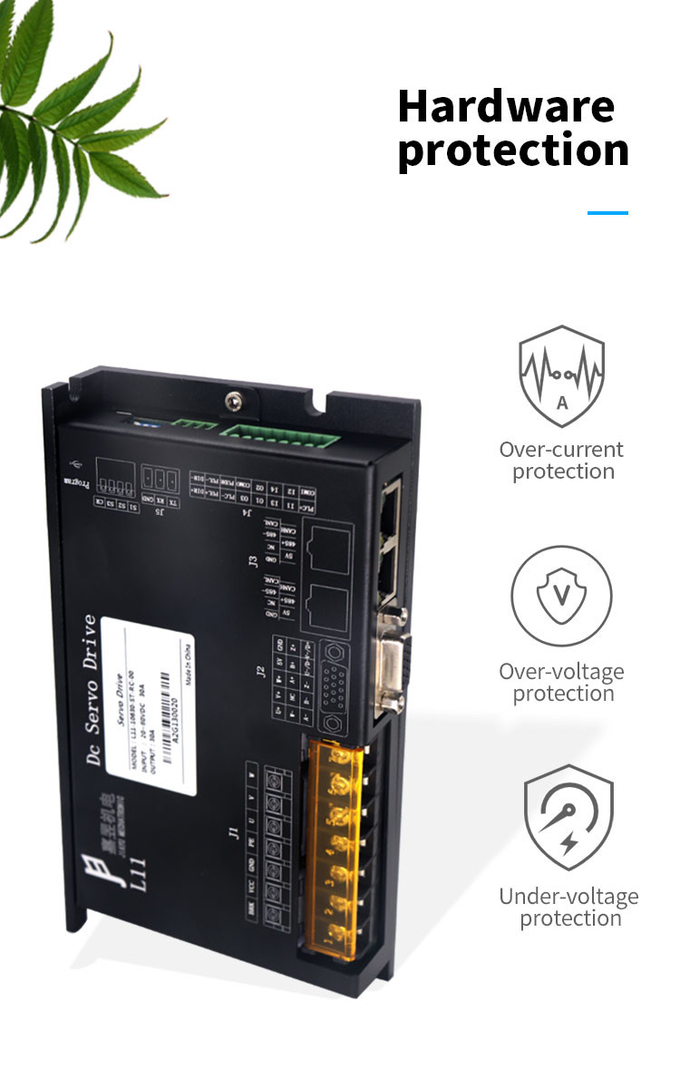 Compact Dc Motor Drive Powerful Communication Interface Rs485 / Canopen / Ethercat